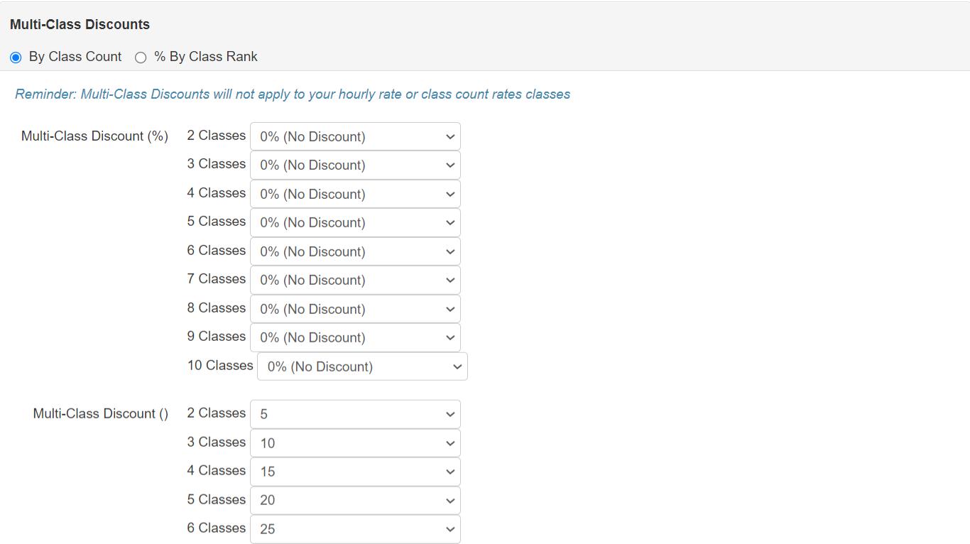 How do I set up my discounts? – Studio Pro