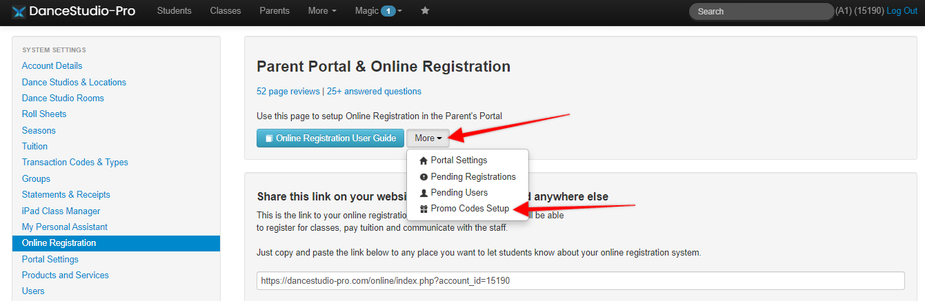 How do I set up promo codes? – Studio Pro